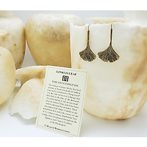 Ginkgo Leaf Earrings - Museum Reproductions - Made in the United States