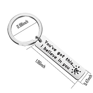 BNQL I Believe in You Keychain You Have Got This Keychain Inspirational Sobriety Gift (keychain s)