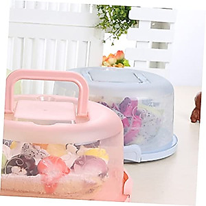FELTECHELECTR Kitchen Cake Boxes with Lids Fridge Storage Organizer Food Storage Box with Handle