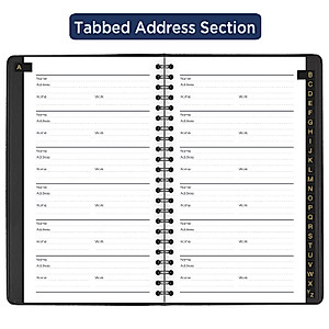 AT-A-GLANCE 2024 Weekly Appointment Book Planner, 5" x 8", Small, 13 Months, Black (701000524)