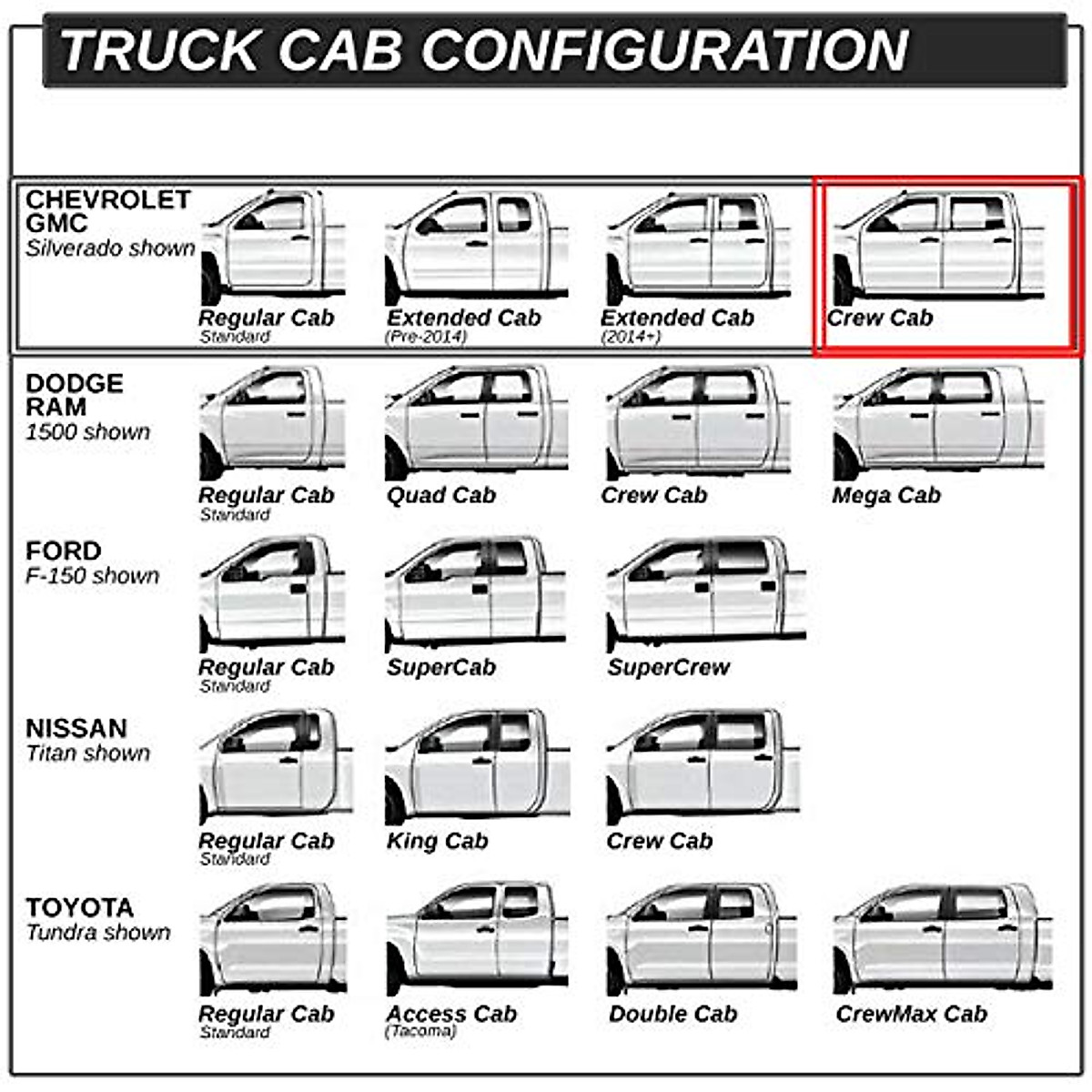 South Mud Bay Compatible with Crew Cab Pair 6" Nerf Bar Running Board Side Steps STEPBZTL8017