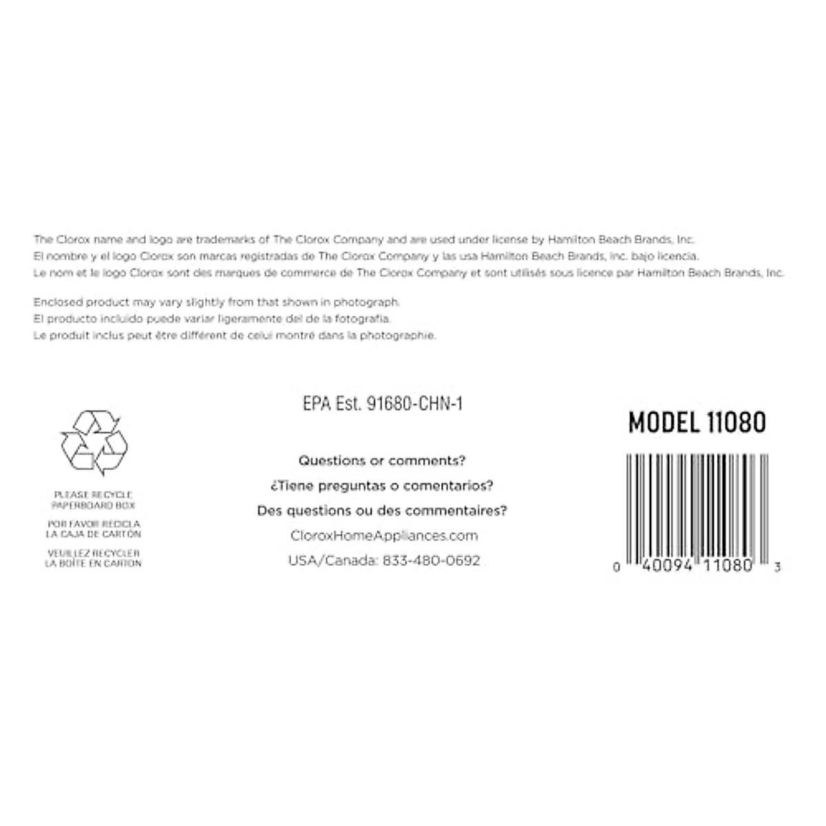 Clorox Ultra Clean Cool Mist Air Humidifier for BedRoom with UV LED Light to Reduce Germs and Bacteria, Whisper Quiet, 4L Water Tank for up to 40 Hours of Continuous Steam, White (11080)