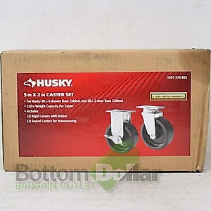 Husky G0502AC-US 5 in. Black PP Caster Kit 715 169