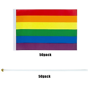 50 Pack Rainbow Pride Flag