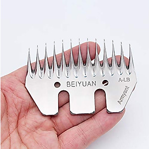 FUYUAN Sheep Shears Blades Straight Replacement 13-Tooth Electric Sheep Scissors, Universal Replacement Blades