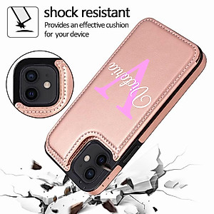 NICETUFF Custom Phone Case for iPhone 6 7 8 Plus 11 12 13 Mini 14 Plus 15 Pro Max, Soft Silicone Leather Cover, Personalized Name Handwritten Style Phone Cases