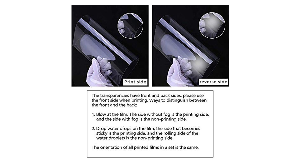 20 Sheets Transparency Film for Inkjet Printers
