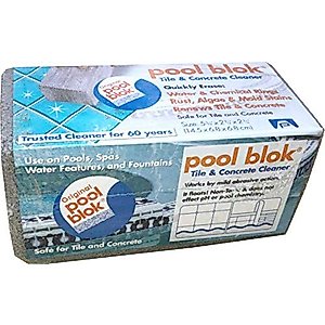 Pool Blok PB-12 by US Pumice, Pumice Stone for Cleaning of Pools, Tiles, Will Remove Lime, Rust, Stains from Pool Tiles Grout, 5.75x2.87x2.87 (1)