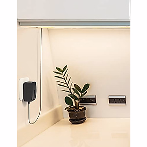 TMEZON 12V 3A Power Supply Adapter 100~240V AC to DC 3 Amp 36W 5.5mm x 2.1mm for 12volt 1A 2A 2.5A Wall Plug Long 8 Foot Cord UL Listed LED Strip Lights CCTV Security Camera Router