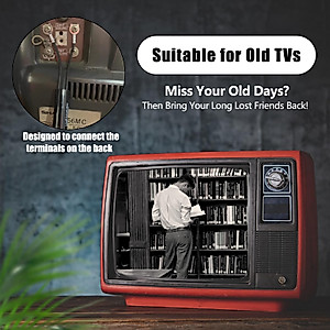 AccEncyc 4 PCS UHF/VHF/FM Antenna Balun Transformer-Converting 75 Ohm to 300 Ohm Coax Adapter Converter with Female Jack for TV and Radio