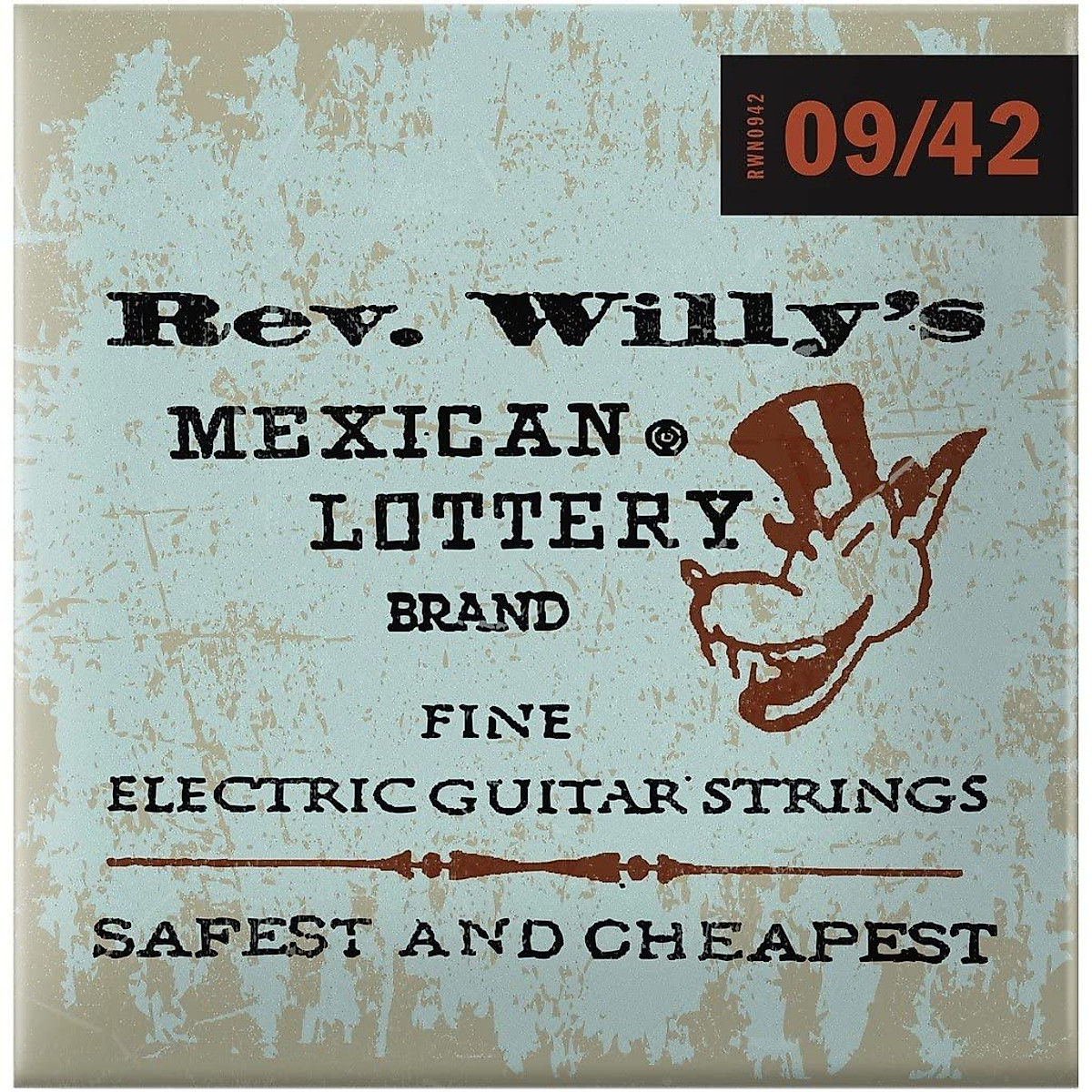 Reverend Willy's Mexican Lottery Brand Guitar Strings Electric 3 Sets 09-42