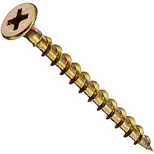 The Hillman Group 47672 6-Inch x 1-5/8-Inch All Purpose Wood Screw with Phillips Drive, 1-Pound,yellow