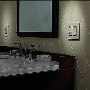 Lutron Diva LED+ Dimmer Switch for Dimmable LED, Halogen and Incandescent Bulbs, Single-Pole or 3-Way, DVCL-153P-GR, Gray & Claro On/Off Switch, 15-Amp, Single-Pole, CA-1PS-GR, Gray