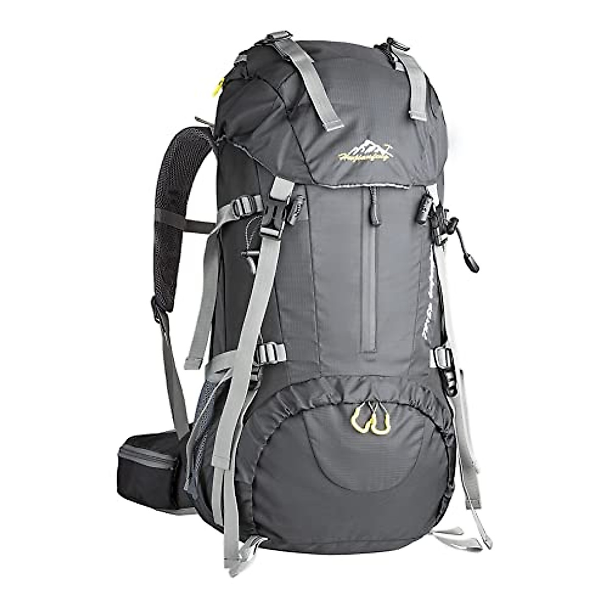 DADAYIYO 50L Hiking Backpack Lightweight Water Resistant,Mountain Climbing Camping Outdoor Sport Daypack Bag with Rain Cover(Black)