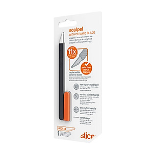 Slice Scalpel, 1 Pack, Black with Orange