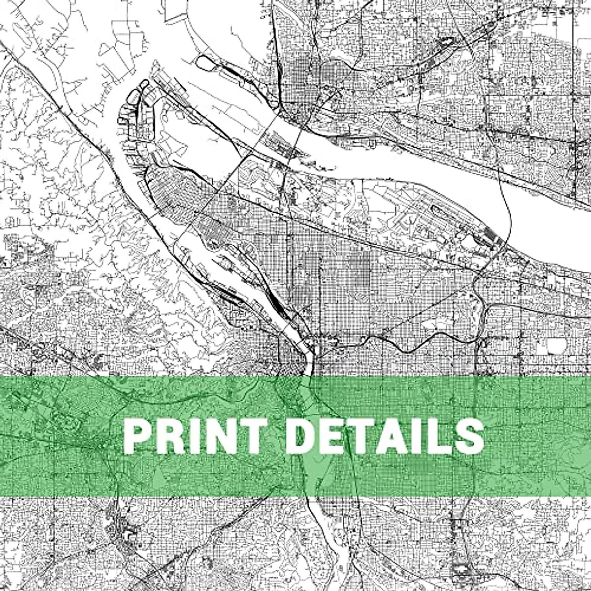 Dear Mapper Portland United States View Abstract Road Modern Map Art Minimalist Painting Black and White Canvas Line Art Print Poster Art Line Paintings Home Decor (Set of 3 Unframed) (16x24inch)