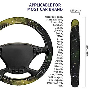 Color Universe Galaxy Leather steering wheel cover universal 15 inches