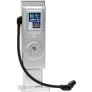 Barbie Toy Car "Electric Vehicle" with Charging Station, Plug and Sunroof, Purple 2-Seater Transforms Into Convertible (Amazon Exclusive)