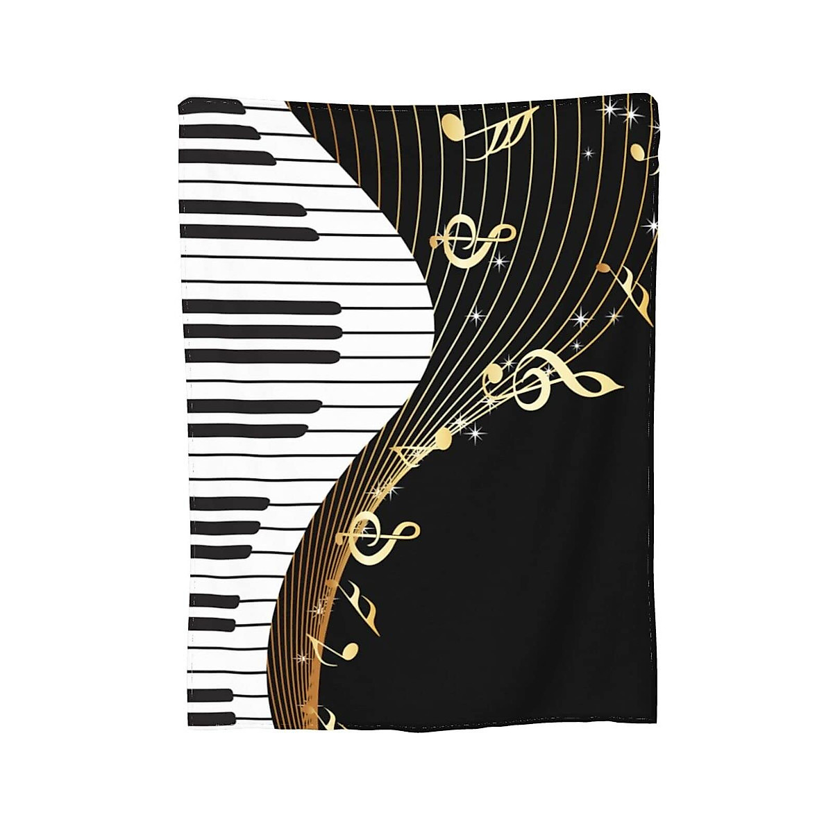 Music Throw Blanket Soft Cozy Plush Warm Fleece Blanket for Sofa Couch Bed 80"X60"