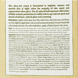Eminence Bright Skin Overnight Correcting Cream, Multi, Reg, 2 Ounce