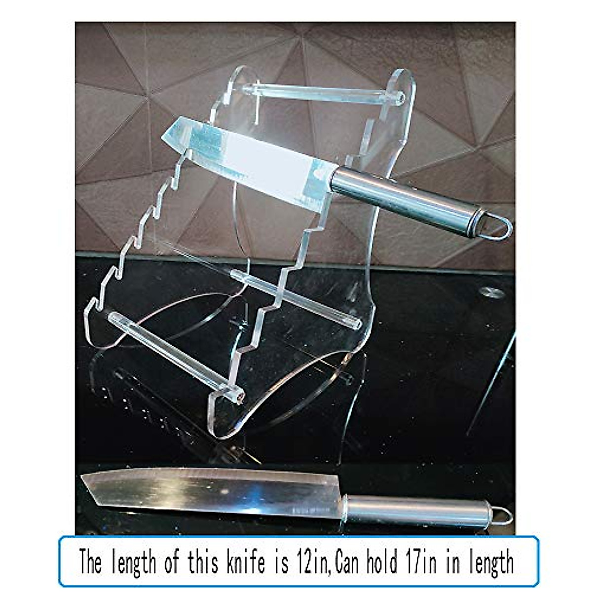 Knife Display Stand 2 Set,Hold On 8 Pcs,Thicken,Daggers Display Stand.