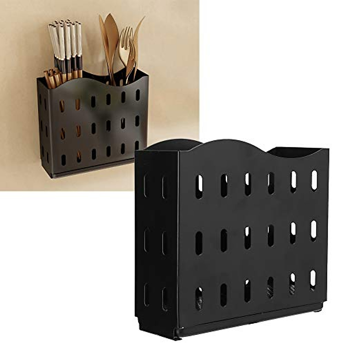 Cutlery Holder Space Saving 304 Stainless Steel Chopsticks Holder Storage Drainer Lightweight wearresistant Durable Chopsticks Tableware Utensil