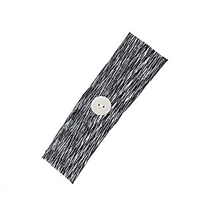 Women's Headbands with Buttons Ear Protection Holder Elastic Hairwrap Accessories for Yoga Sports