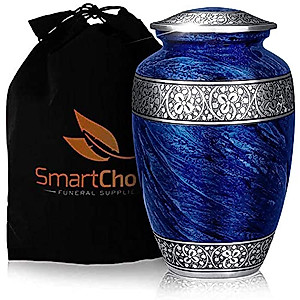 SmartChoice Urn for Human Ashes Adult Memorial urn Funeral Cremation Urns Large Burial Urns for Ashes (Adult Cremation Urn)