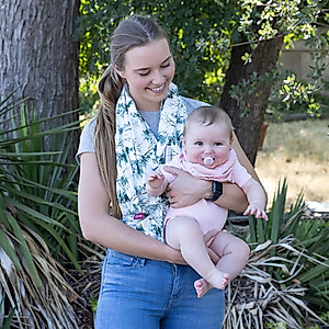 Pobi Baby Premium Multi-Use Cover - Nursing Cover, Baby Car Seat Covers, Shopping Cart, High Chair, and Breastfeeding Cover - Ultra-Soft, Stretchy, Woodland Scarf for Baby and Mom (Magical Woods)