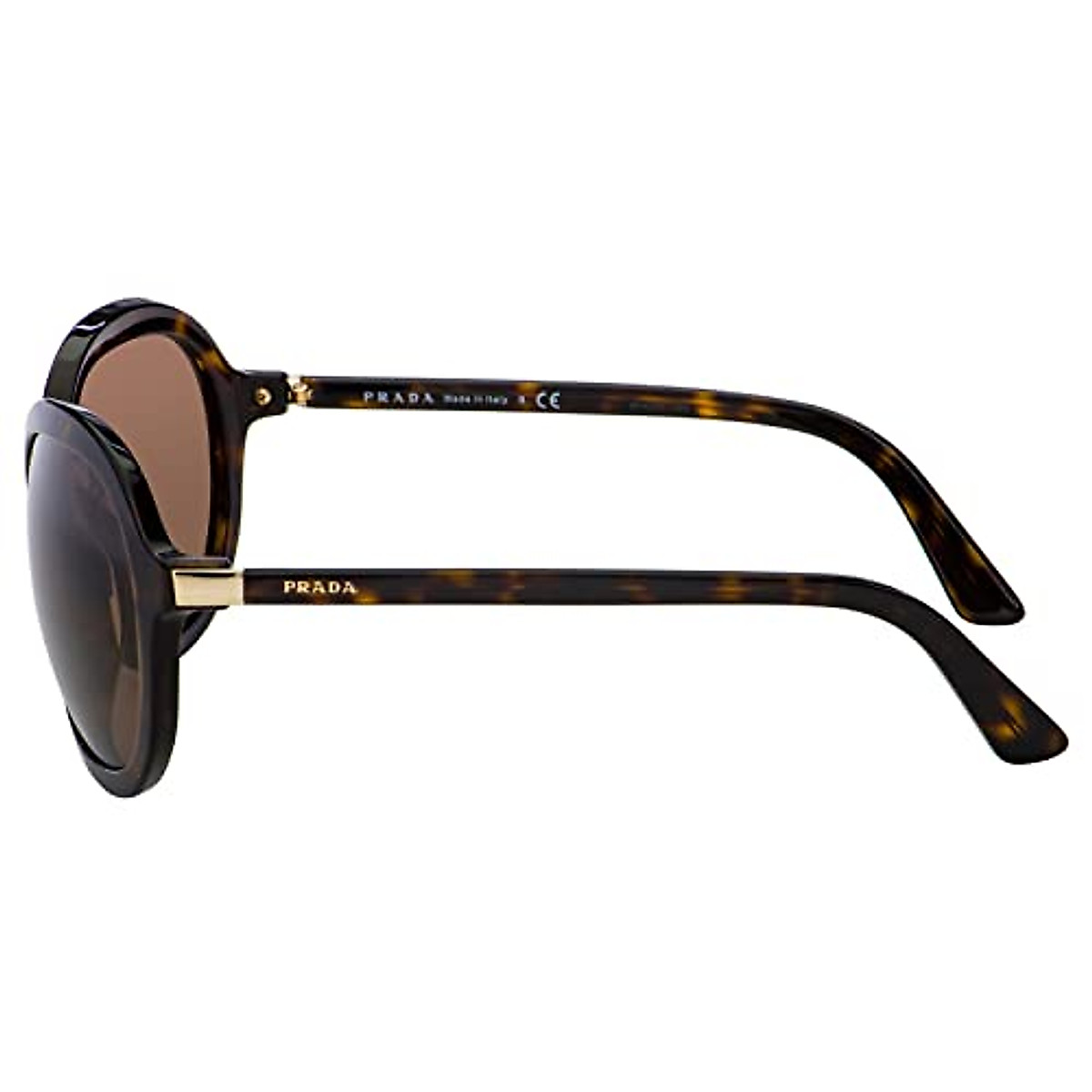 Prada PR09VSF 2AU8C1 Tortoise PR09VSF Oval Sunglasses Lens Category 3 Size 58mm