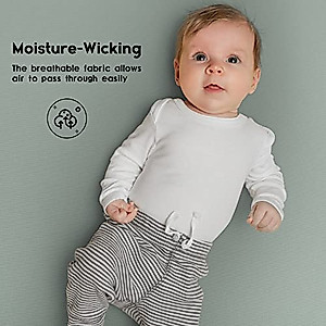 Yoofoss Baby Crib Sheets for Boys Girls, Fitted Crib Sheet 2 Pack for Standard Crib and Toddler Mattress, Super Soft Microfiber Baby Sheet 28x52x8in(Green-Brown)