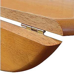 Sunset Trading Oakley Selections 42" Round Extendable Drop Leaf Table | Antique White/Light Oak Solid Wood| Seats 4 | Dining Room Kitchen Furniture