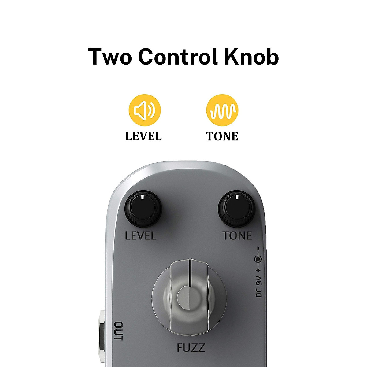 AZOR Fuzz Guitar Effect Pedal with Guitar Dealy Pedal Vintage Analog Delay Guitar Effect Pedal True Bypass