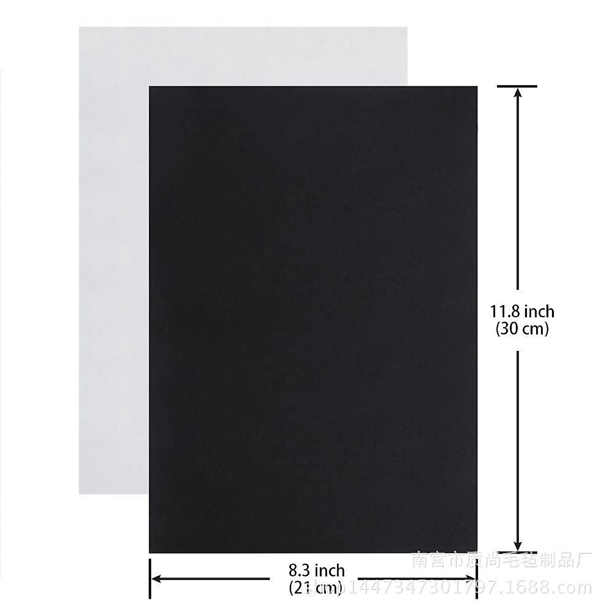 RZJZGZ Adhesive Felt Sheet Black Felt 8.3x11.8in 1mm Fabric Adhesive Sticky Back Felt Sheets for Art and Craft Making (5PCS)