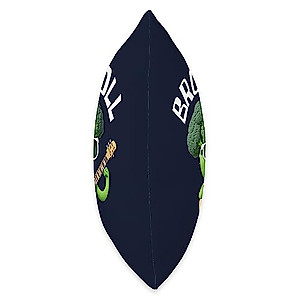 Rocking Broccoli Playing Guitar Gift & Tees Broccoli Rock Music Pun Veggie Vegetable Vegetarian Throw Pillow, 16x16, Multicolor