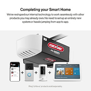 Genie 7155-TKV Smart Garage Door Opener StealthDrive Connect - Ultra Quiet opener, WiFi, Battery Backup - Works with Alexa & Google Home