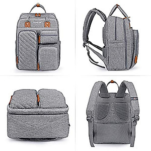 Pomelo Best Changing Backpack Diaper Bag Backpack, Multifunction Travel Baby Bag for Newborn Baby Gifts