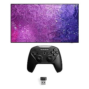 SAMSUNG QN50QN90CAFXZA 50 Inch Neo QLED Smart TV with 4K Upscaling with a Stratus-Duo Controller with 2.4GHz and Bluetooth Options (2023)
