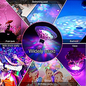 HengKaiSing Waterproof Swimming Pool Lights, Baby Bath Lights for The Tub(7 Lighting Modes), Colorful LED Bath Toys Bathtub for Pool, Pond, Hot tub or Party Decorations