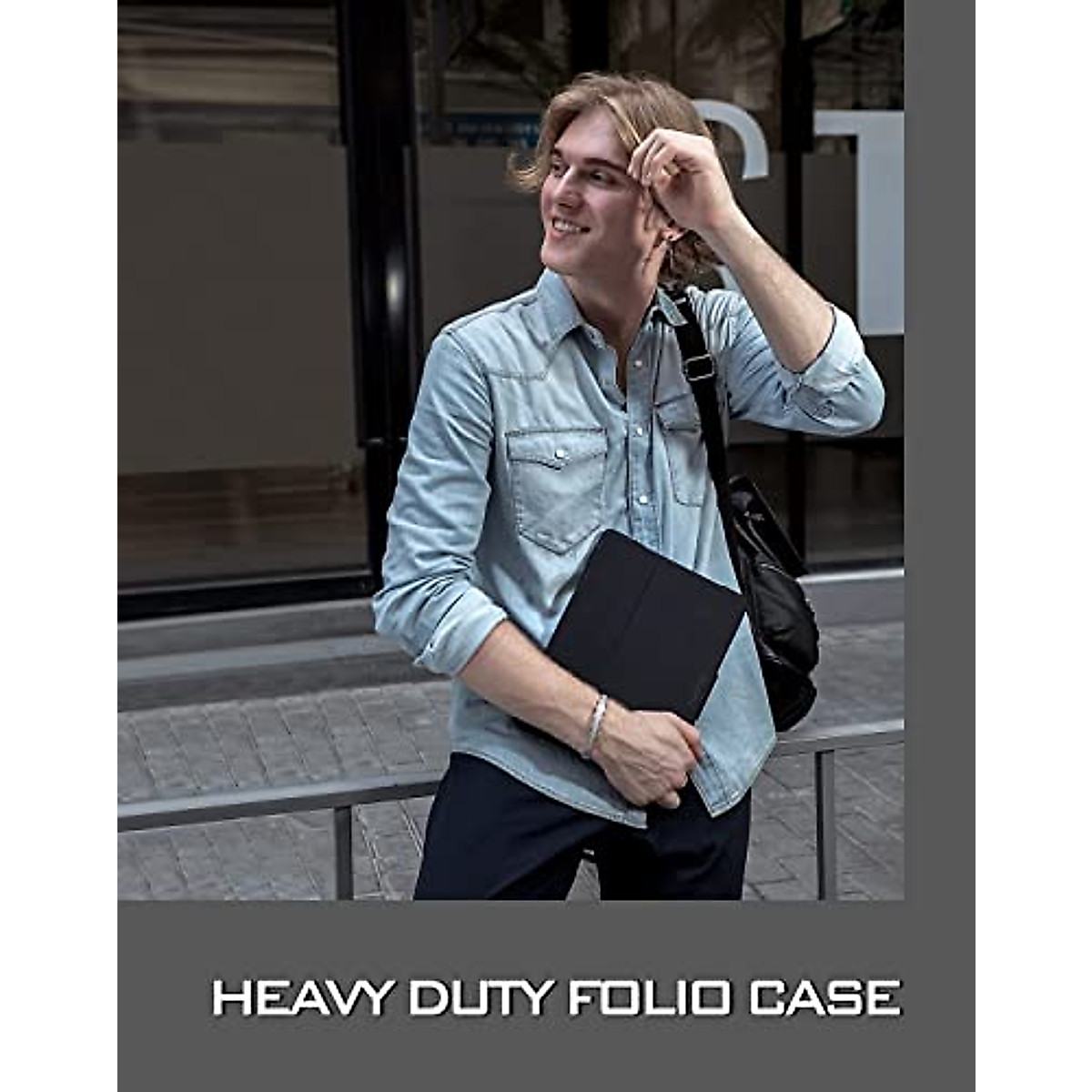 Poetic Explorer Heavy Duty Folio Case Designed for Samsung Galaxy Tab A7 Lite 8.7 Inch (SM-T220/T225/T227),Two Layers Tough Drop Protection Stand Protective Case Cover, Black