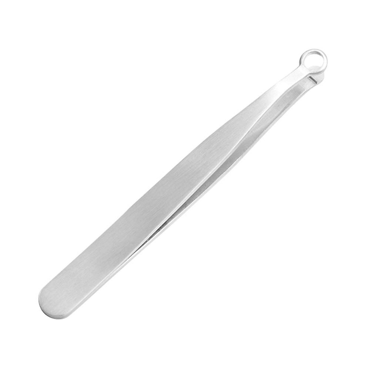 EXCEART Precision Nose Hair Tweezer Stainless Steel Round Head Grooming Scissor Eyebrow Clippers Trimmer for Safely Trim Nose and Ears (Silver)