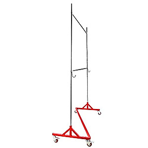 Migoda Z Rack Collapsible Rack,Height Adjustable Rolling Z Rack Clothes Rack, Heavy Duty Z Rack Garment Rack with Wheels - Ideal for Bedroom Storage and Organization(24x63x85in)