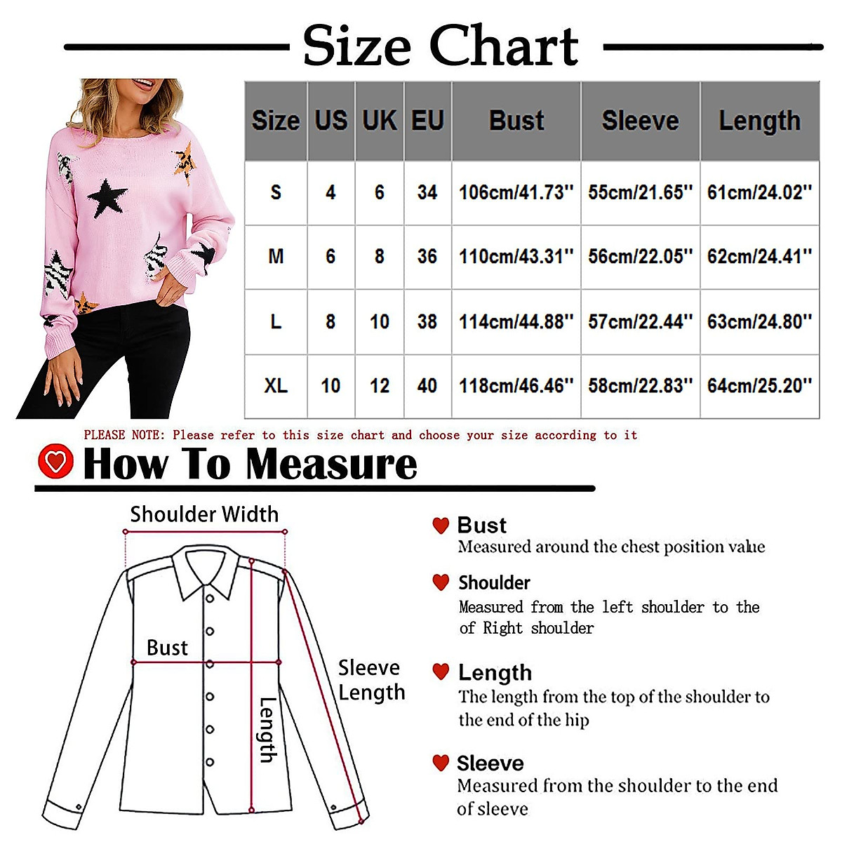 Women's Fall Tops, Chunky Sweater Women Cute Sweaters Long Sleeve Fitted for Ladies Fashion Sweater Roundneck Stars Knit Pullover Sweater Sweatshirts Cream 2022 Cowl Maternity Tops (M, Beige)