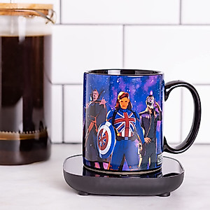 Uncanny Brands Marvel What If Mug Warmer with Mug – Keeps Your Favorite Beverage Warm - Auto Shut On/Off
