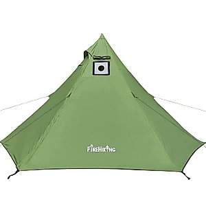 Hot Tent with Stove Jack Camping Tipi Tent FIREHIKING for 1-2 Person 4 Season