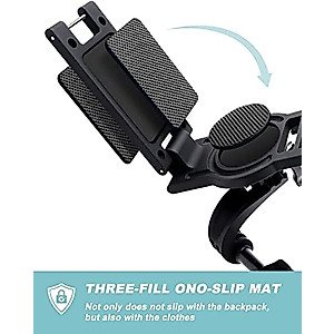 Professional GoPro Mount for Backpack Strap,Adjustable Camera Shoulder Mount Compatible with GoPro Hero 9 8 7 6 5 4 Black, Session, Insta 360 One R, DJI Osmo Action and Most Action Camera