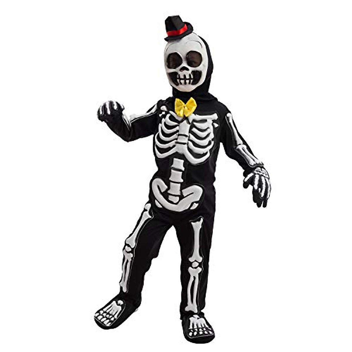 Spooktacular Creations Skelebones Costume (Large (10-12yr)) Black