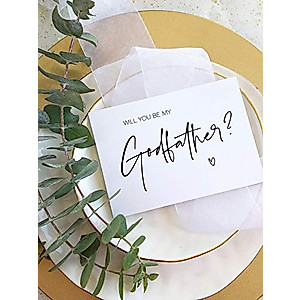 Simple Will You Be My Godfather Card, God Father Proposal Gifts, Greeting Card with Envelope
