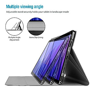 ProCase Galaxy Tab A7 10.4 Inch Keyboard Case (SM-T500 T503 T505 T507), Protective Cover Case with Detachable Wireless Keyboard for Galaxy Tab A7 10.4" 2020 –Black