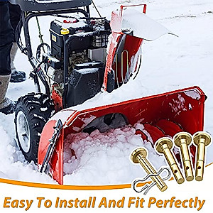 YESPURE 10Pcs Shear Pins and Cotter Pins Fit for Craftsman Troy Bilt Snowblower Snow Throwers and Lawn Tractors - Shear Pins 10pcs and Cotter Pins.